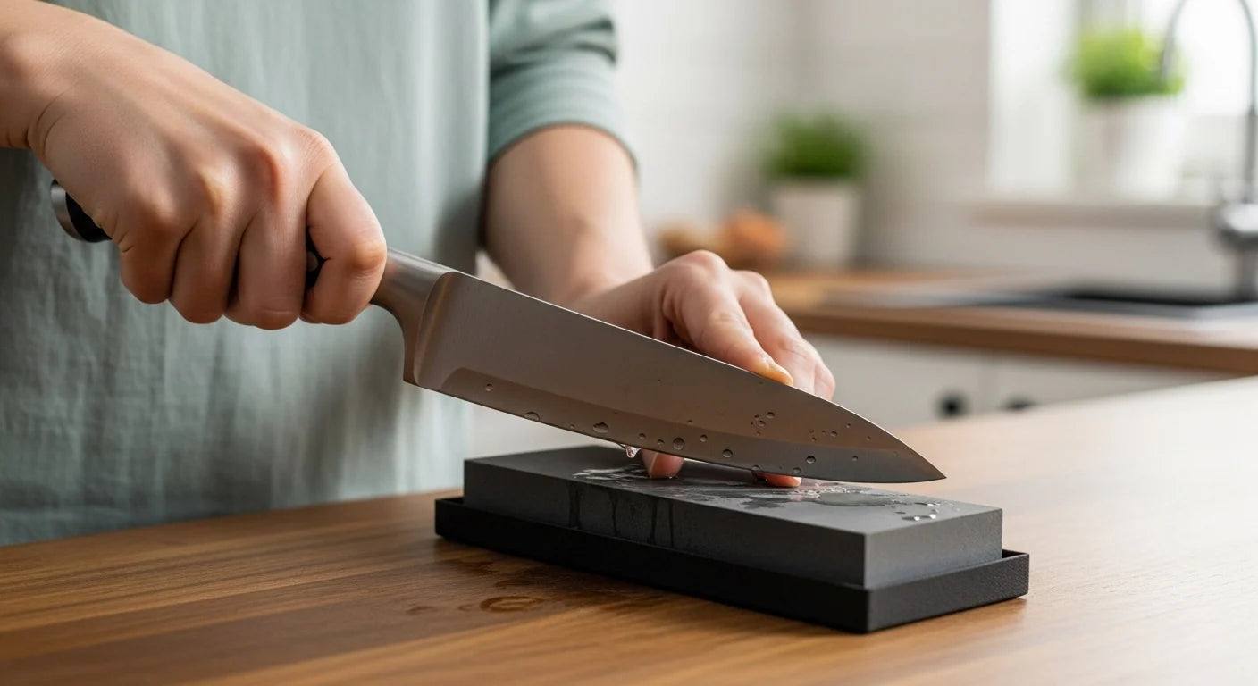 How to Sharpen Kitchen Knives at Home Guide – Damascen Knives